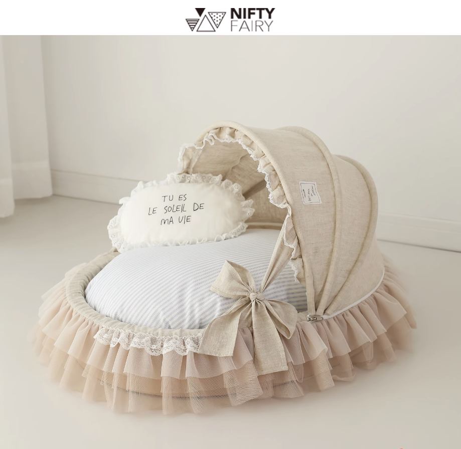 Nifty Fairy Linen Lace Pet Cot – Nekopia Pets